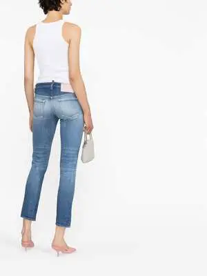 Dsquared2 Faded Slim-cut Jeans - Blue