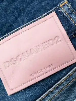 Dsquared2 Faded Slim-cut Jeans - Blue