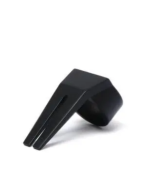 Rick Owens Open Trunk Matte-finish Ring - Black