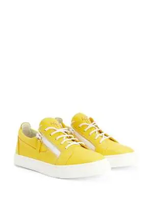 GIUSEPPE ZANOTTI Gail Leather Sneakers - Yellow