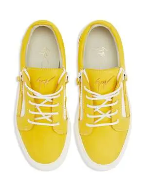 GIUSEPPE ZANOTTI Gail Leather Sneakers - Yellow