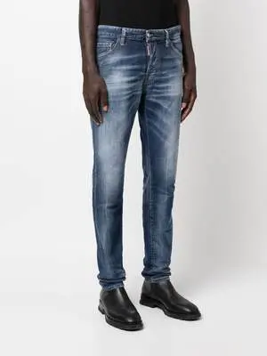 Dsquared2 Distressed Slim-leg Jeans