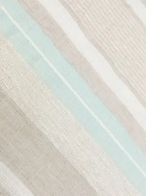 Peserico Striped Frayed-edge Scarf