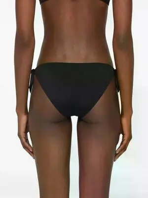Dolce & Gabbana Logo-plaque Bikini Bottoms - Black