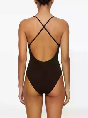 LIDO Uno Low-cut One-piece Swimsuit - Brown