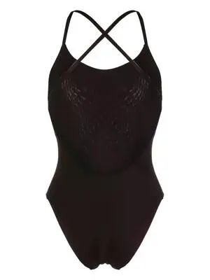 LIDO Uno Low-cut One-piece Swimsuit - Brown