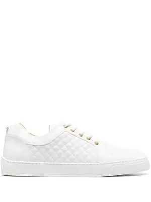 LEANDRO LOPES Quilted Low-top Sneakers - White