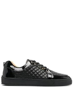 LEANDRO LOPES Quilted Low-top Sneakers - Black
