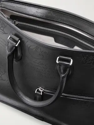 Berluti Un Jour Mini Scritto Leather Briefcase