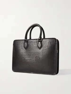 Berluti Un Jour Mini Scritto Leather Briefcase