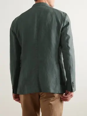 Boglioli Double-breasted Linen Blazer
