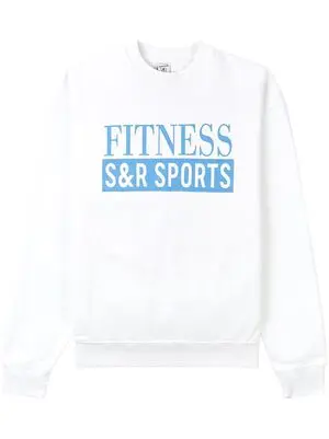SPORTY & RICH Logo-print Sweatshirt - White
