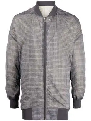 Rick Owens Grid-patterned Bomber Jacket