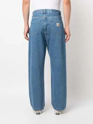 Carhartt Work In Progress Landon Logo-patch Jeans - Blue