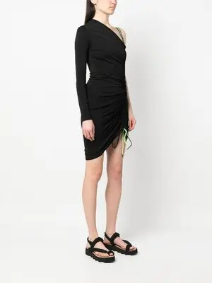 Karl Lagerfeld Cord-detail Short Dress - Black