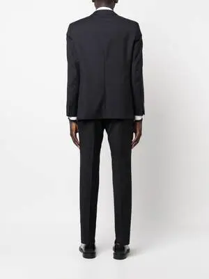 LUIGI BIANCHI MANTOVA Single-breasted Virgin-wool Suit - Blue