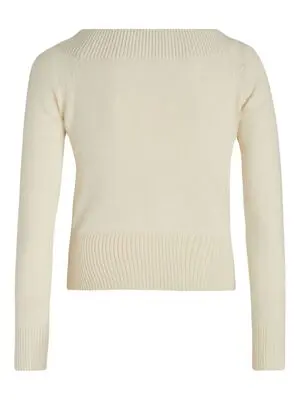 Alexander McQueen Off-shoulder Jumper - Neutrals