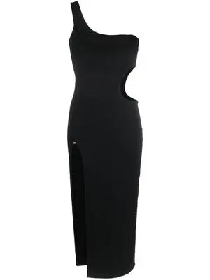 Women's Sheath Midi Dresses with Slit