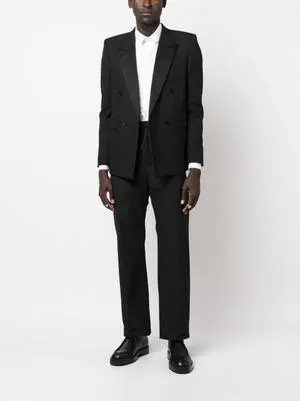 Alexander McQueen Drawstring-waist Trousers - Black