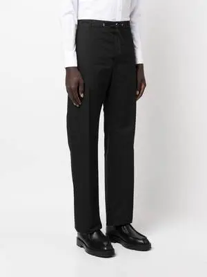 Alexander McQueen Drawstring-waist Trousers - Black