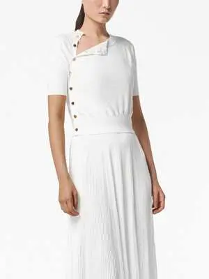 Altuzarra Short-sleeve Knitted Crop Top
