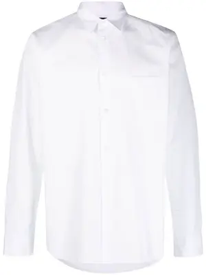 Comme Des Garçons Patch-pocket Cotton Shirt