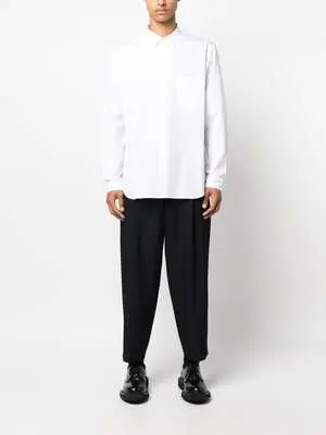 Comme Des Garçons Patch-pocket Cotton Shirt