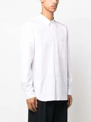 Comme Des Garçons Patch-pocket Cotton Shirt
