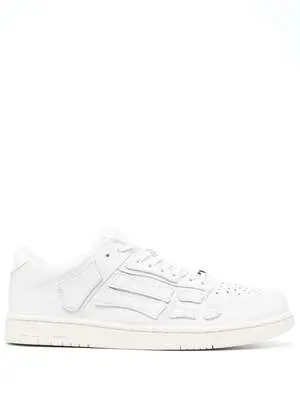 Amiri Skel Leather Low-top Sneakers - White