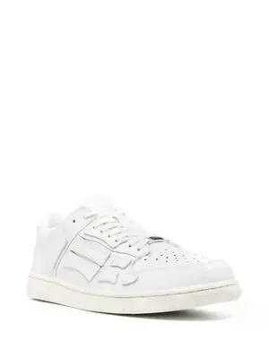 Amiri Skel Leather Low-top Sneakers - White