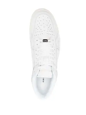 Amiri Skel Leather Low-top Sneakers - White