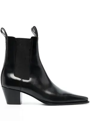 TOTEME 50mm The City Cowboy Boots - Black