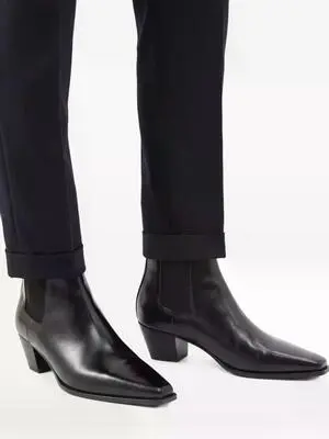 TOTEME 50mm The City Cowboy Boots - Black