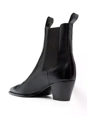 TOTEME 50mm The City Cowboy Boots - Black