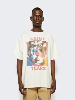 Saint Michael X Denim Tears Clown Tee - White | Editorialist