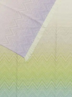 Missoni Zig Zag Frayed Wool Blanket