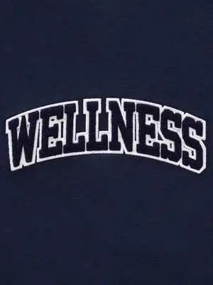 SPORTY & RICH Text-print Cotton Sweatshirt