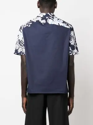 Neil Barrett Mix-print Short-sleeve Shirt