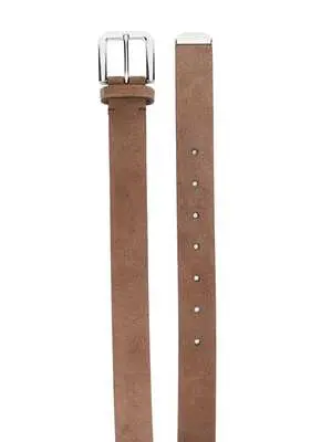 Brunello Cucinelli Calf-suede Buckle-fastening Belt
