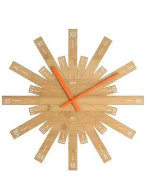 ALESSI Raggiante Bamboo Wall Clock