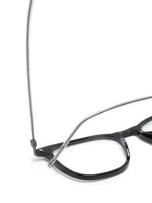 BOSS Logo-engraved Square Frame Eyeglasses
