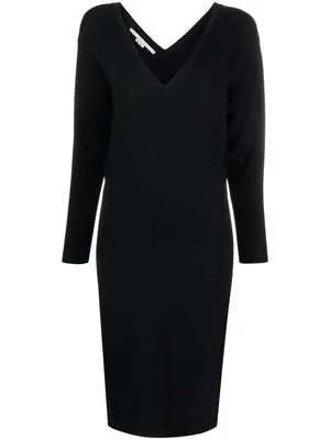 Stella McCartney V-neck Knitted Midi Dress