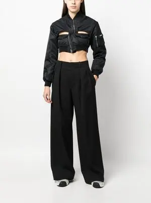 Coperni Cut-out Cropped Bomber Jacket