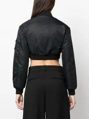 Coperni Cut-out Cropped Bomber Jacket