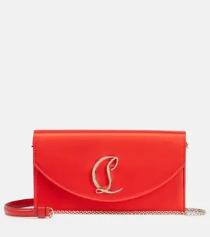 CHRISTIAN LOUBOUTIN Loubi54 Small Satin Crossbody Clutch - Red