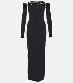 Alaïa Vienne Maxi Dress - Black