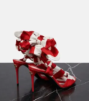 Dolce & Gabbana Portofino 105 Striped Sandals