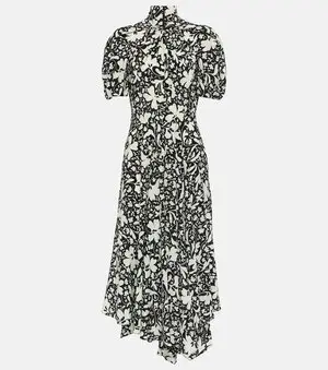 Stella McCartney Floral Silk Midi Dress - Multicoloured