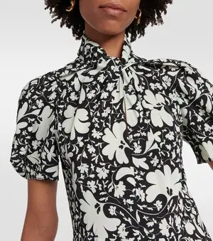 Stella McCartney Floral Silk Midi Dress