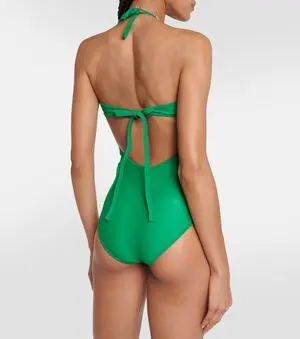 Rabanne Halterneck One Piece Swimsuit